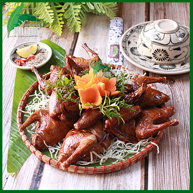 Chim câu quay - Bánh tráng cuốn Phú Cường